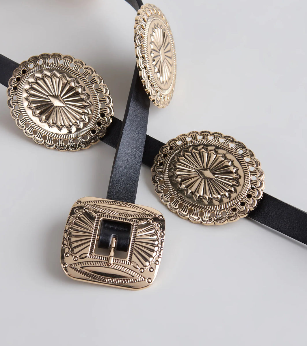 Western Icon Concho Belt & Windsor