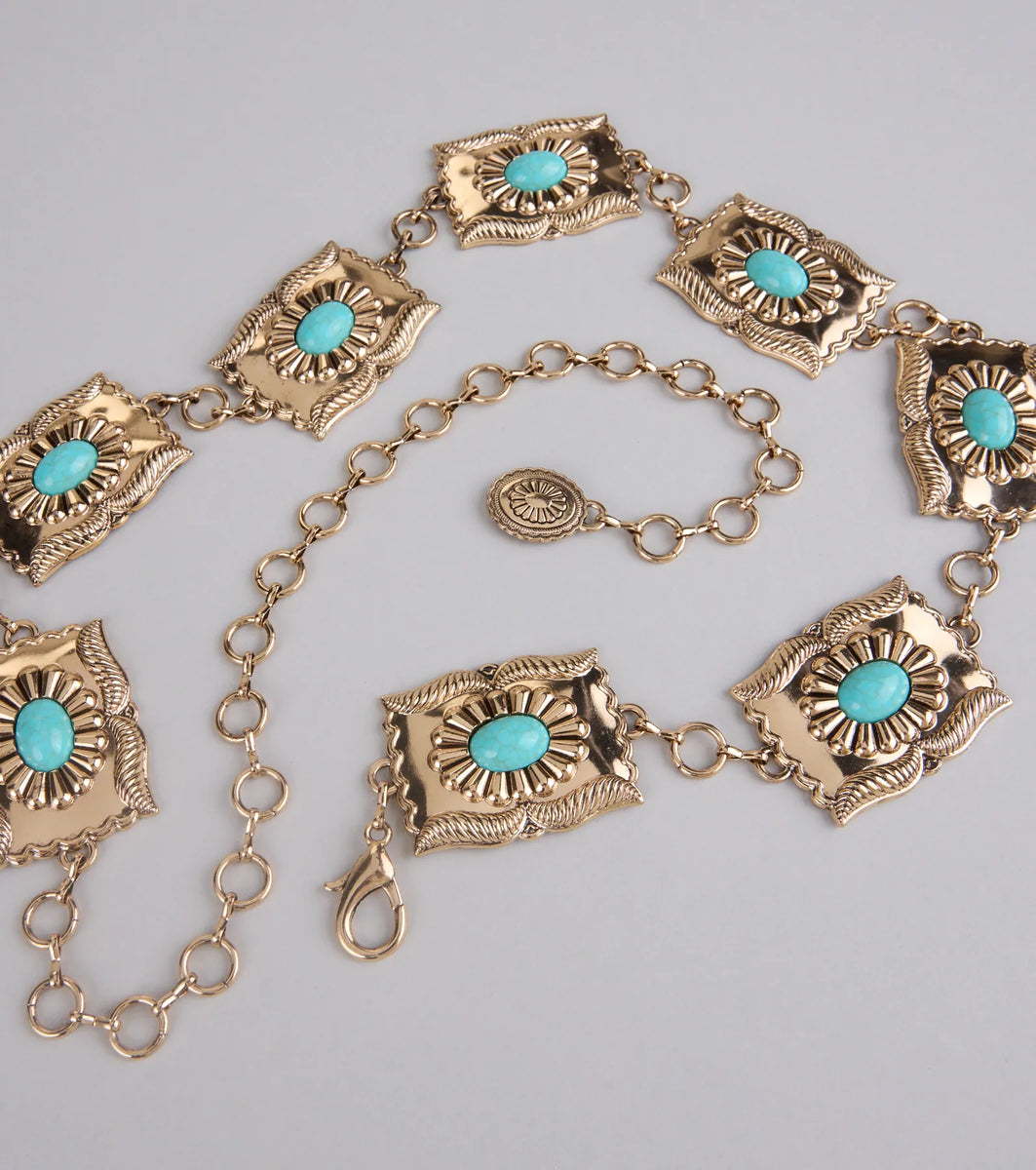 Hometown Rodeo Concho Chain Belt & Windsor