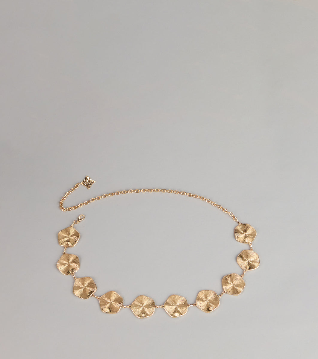 Golden Intent Textured Disc Chain Belt & Windsor