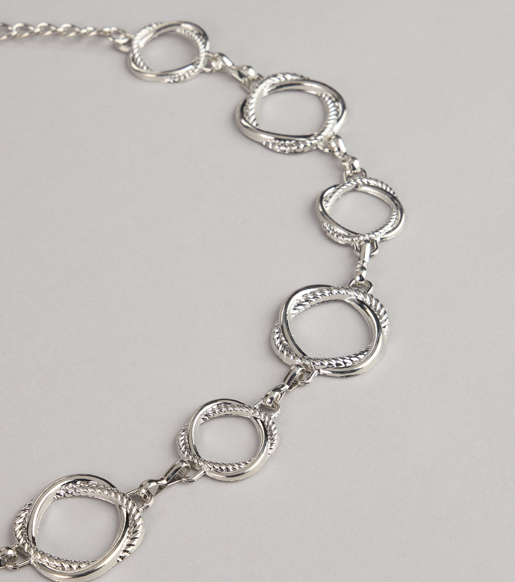 Linked Up Chic Circle Chain Belt & Windsor