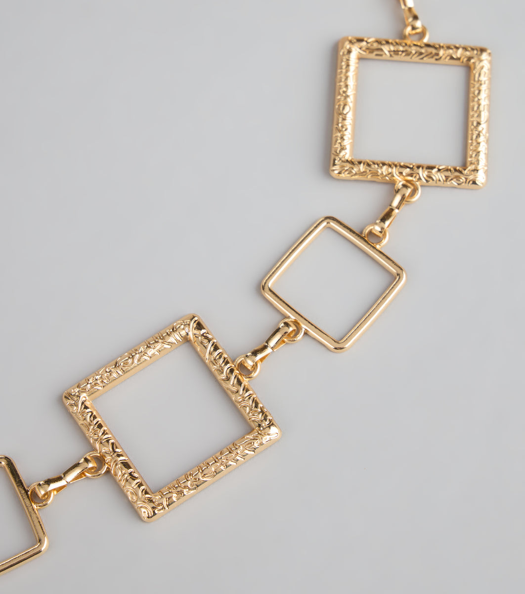 Link Up Square Chain Belt & Windsor