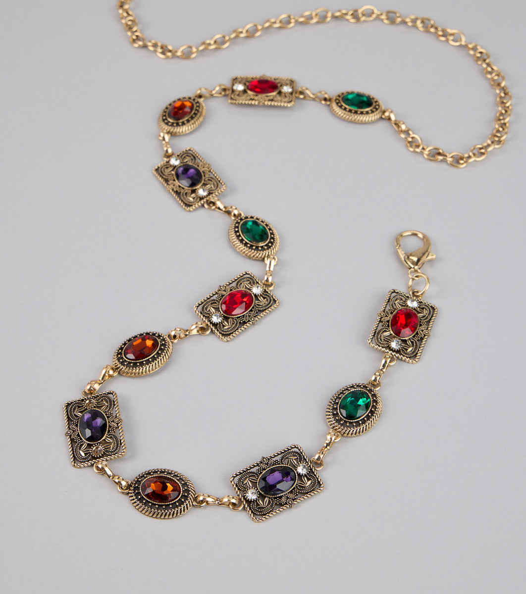 Treasure Trove Gemstone Chain Belt & Windsor