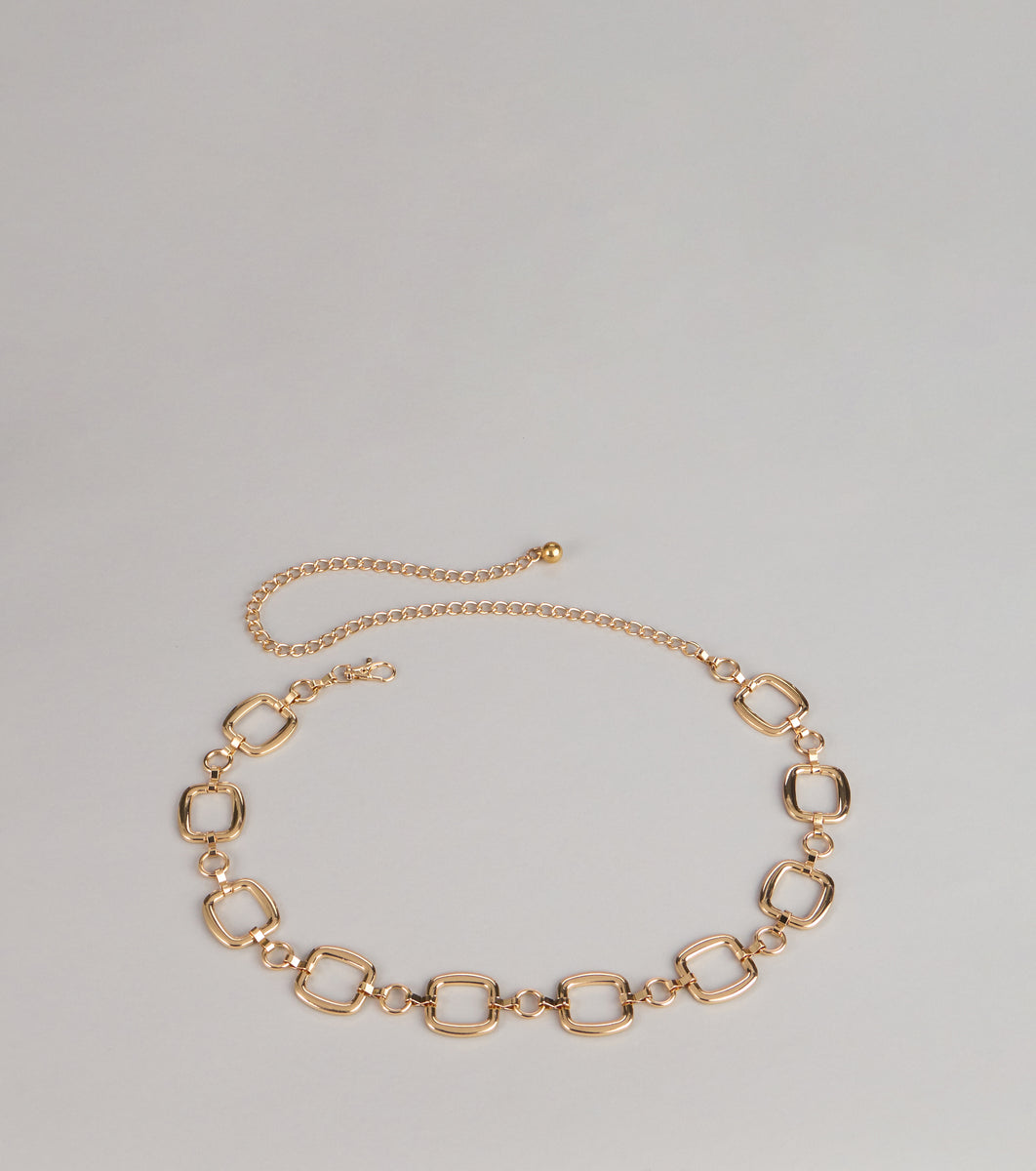 Chic Impact Square Chain Belt & Windsor