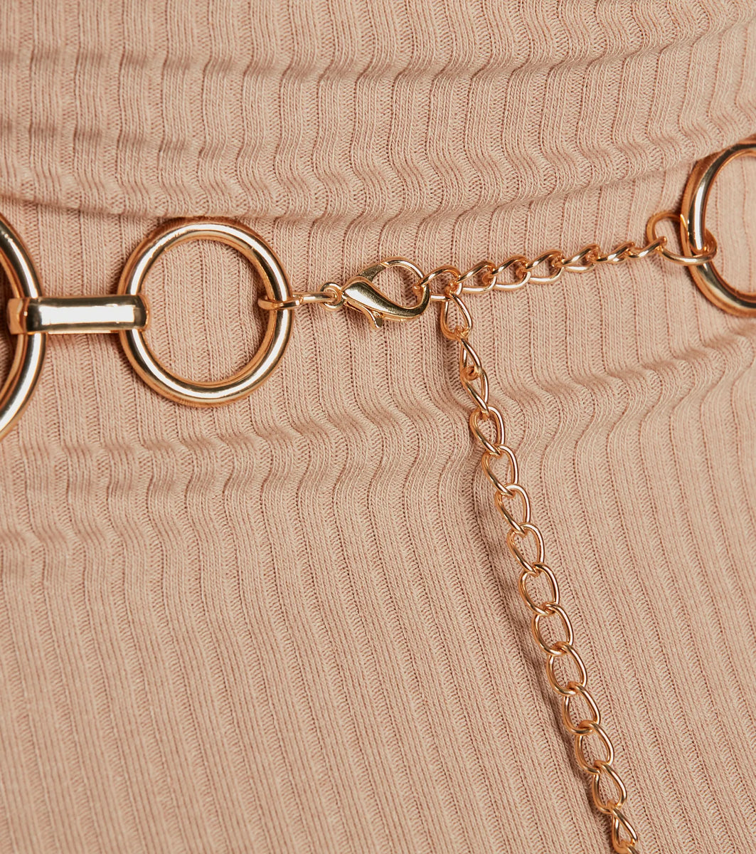 Sleek Perfection O-Ring Chain Belt & Windsor