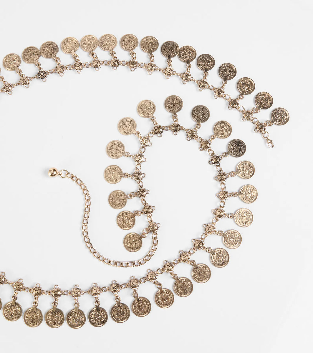 Boho Charm Coin Chain Belt & Windsor