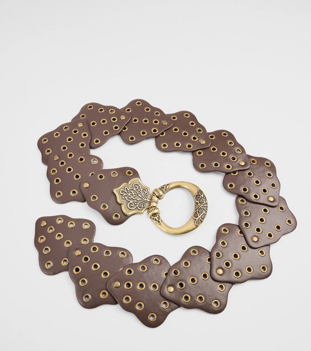 Western Mood Statement Buckle Medallion Belt & Windsor