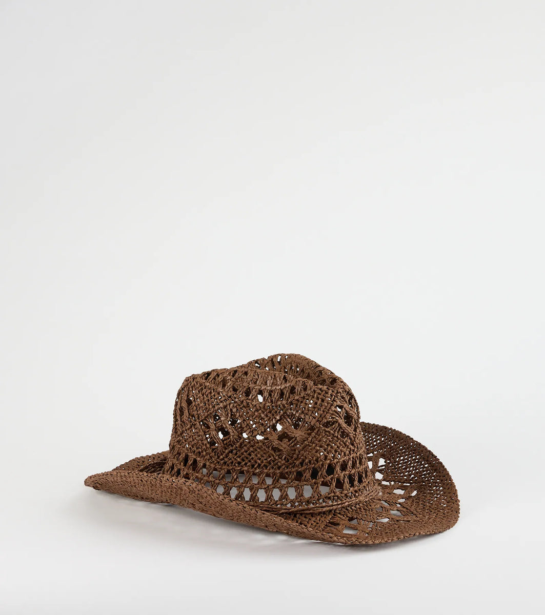 Giddy Up Girlie Straw Cowboy Hat & Windsor