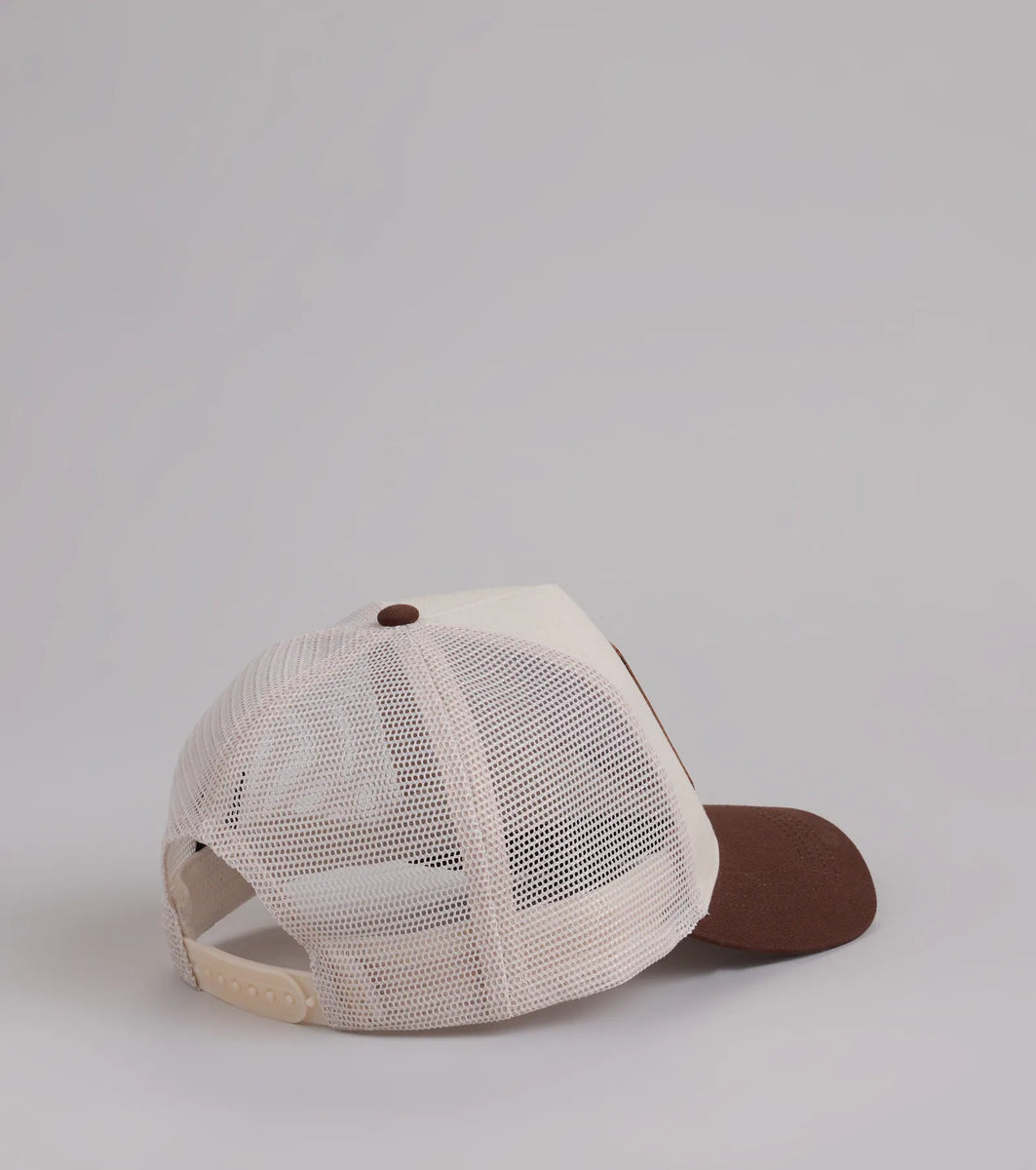 Cowboy Patch Snap Back Trucker Hat & Windsor