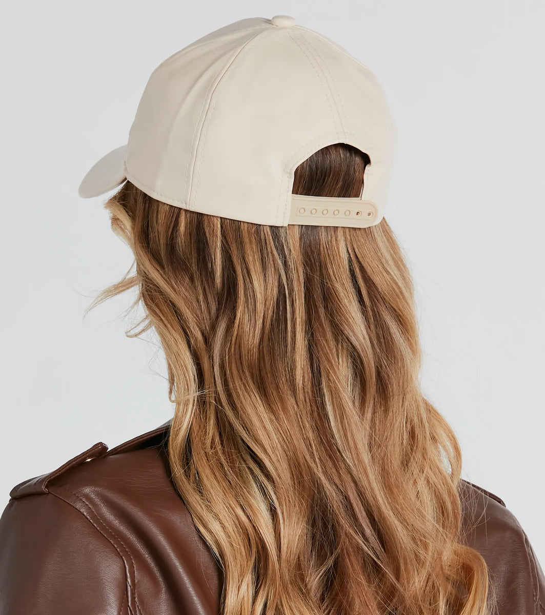 Spotted Downtown Faux Leather Baseball Cap & Windsor