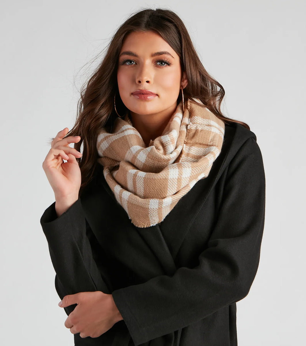 Keep It Neutral Plaid Scarf & Windsor