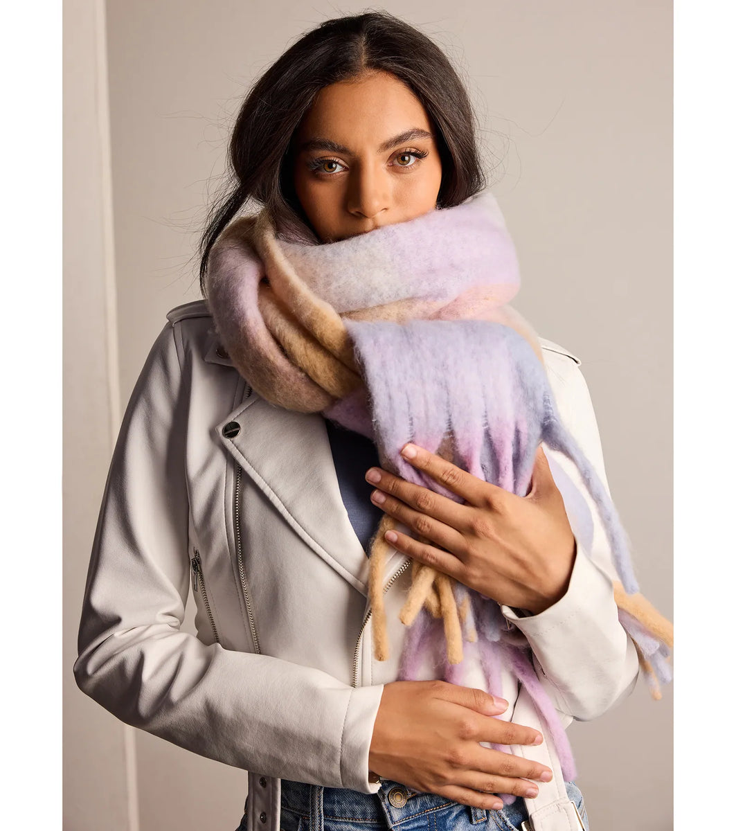 Pastel Chic Colorblock Scarf & Windsor