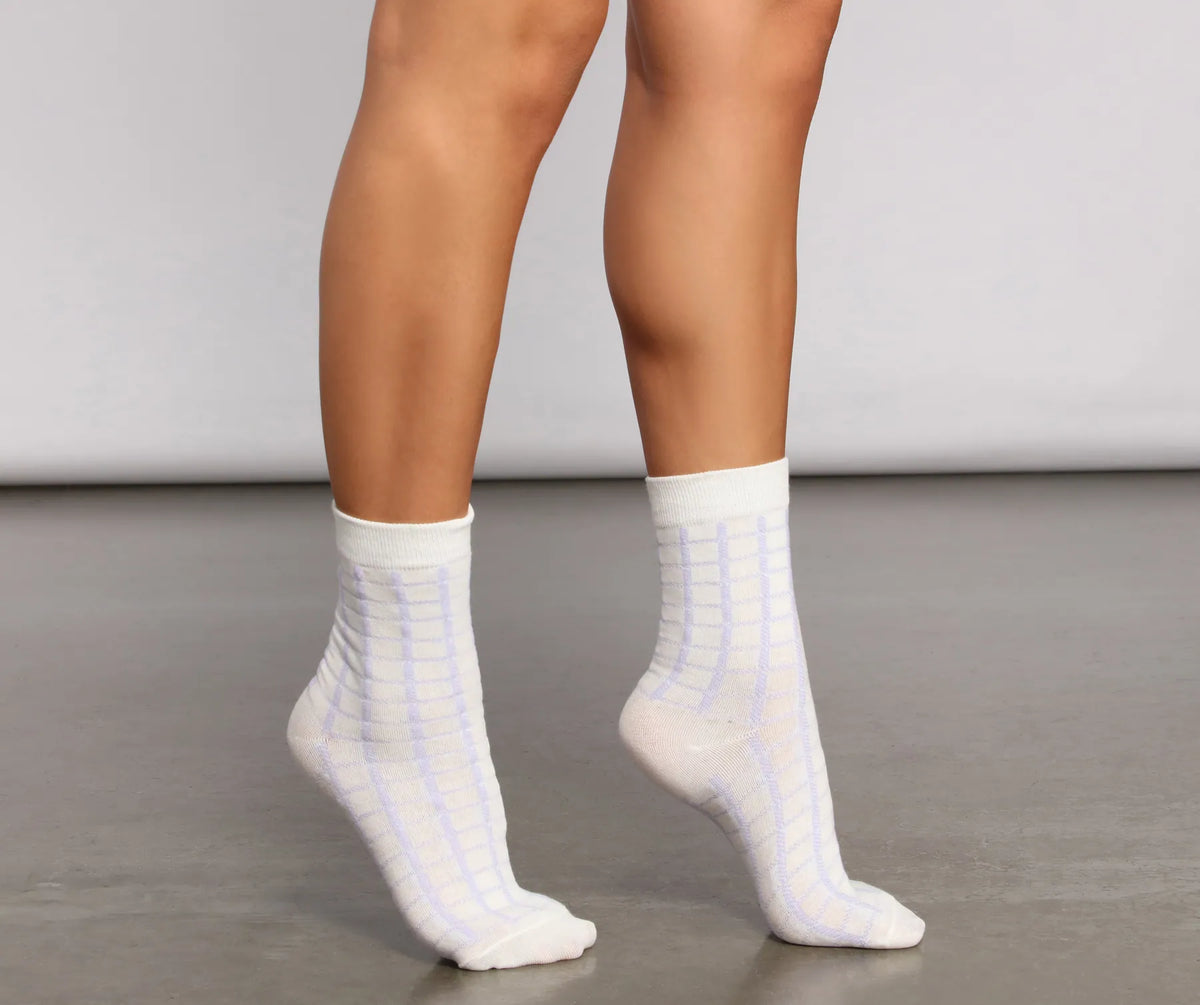 Plaid And Pretty Two Pack Socks & Windsor