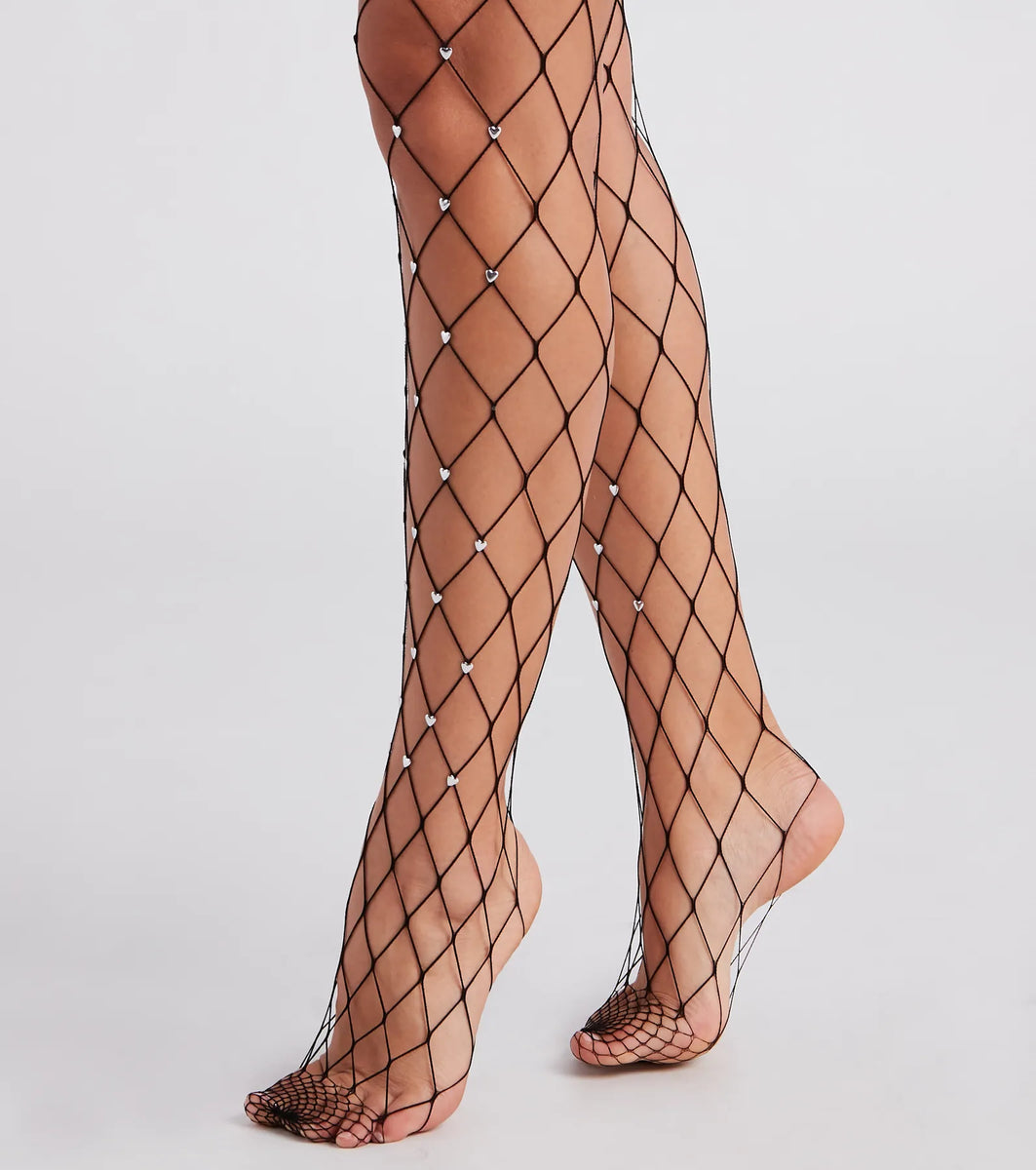 Heart Attraction Fishnet Tights & Windsor