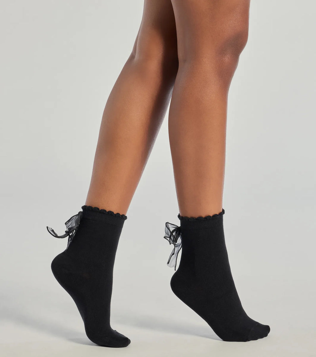 Endlessly Chic Bow Sock Two-Pack & Windsor