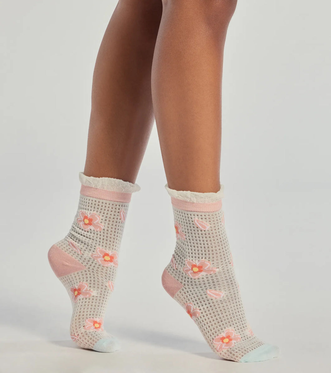 Floral Charm Three-Pack Sock Set & Windsor