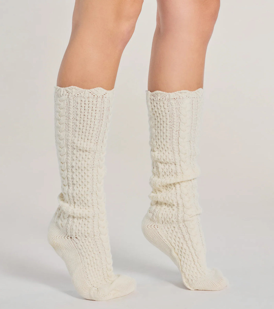 Cute Essentials Cable Knit Knee High Socks & Windsor