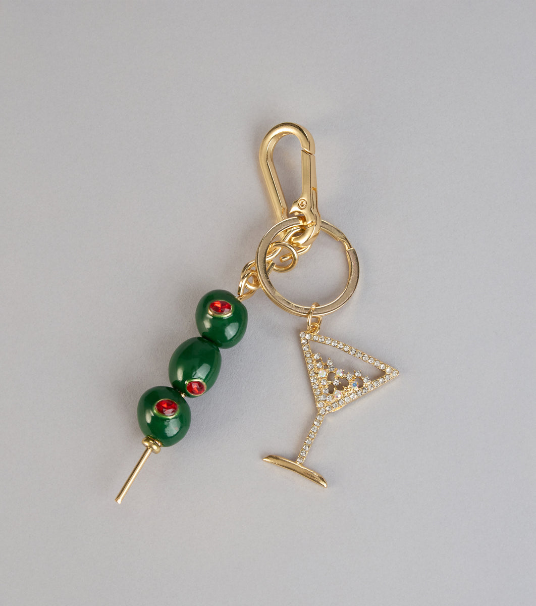 Sip And Sparkle Dirty Martini Keychain & Windsor