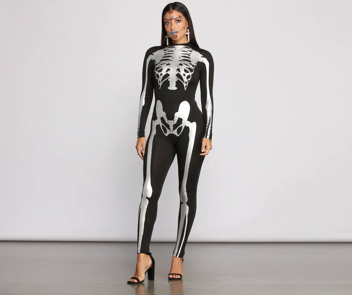 Ghoul and Glam Skeleton Face Gems & Windsor