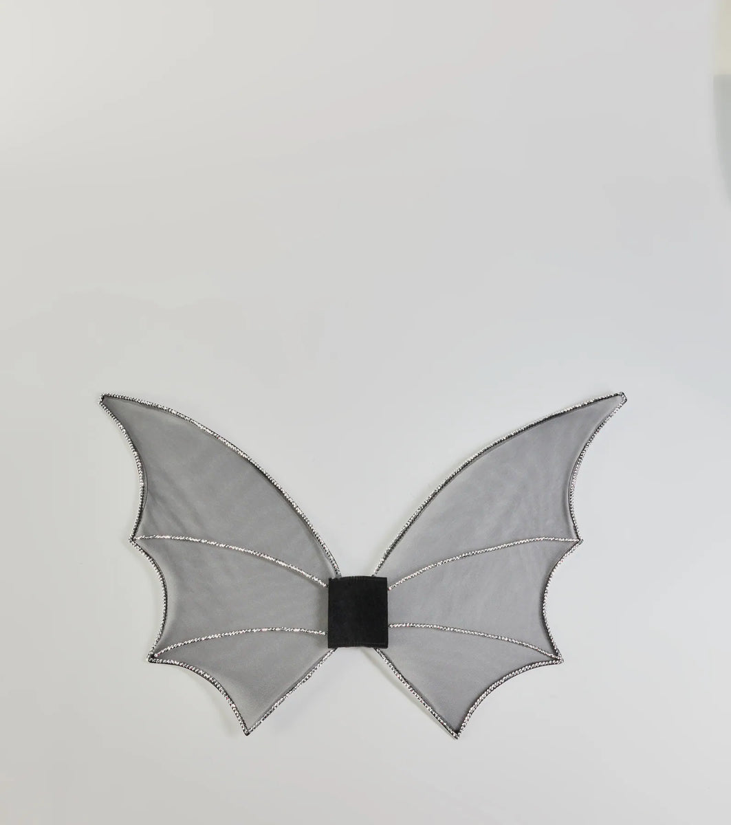 Cursed Fairy Rhinestone Mesh Wings & Windsor