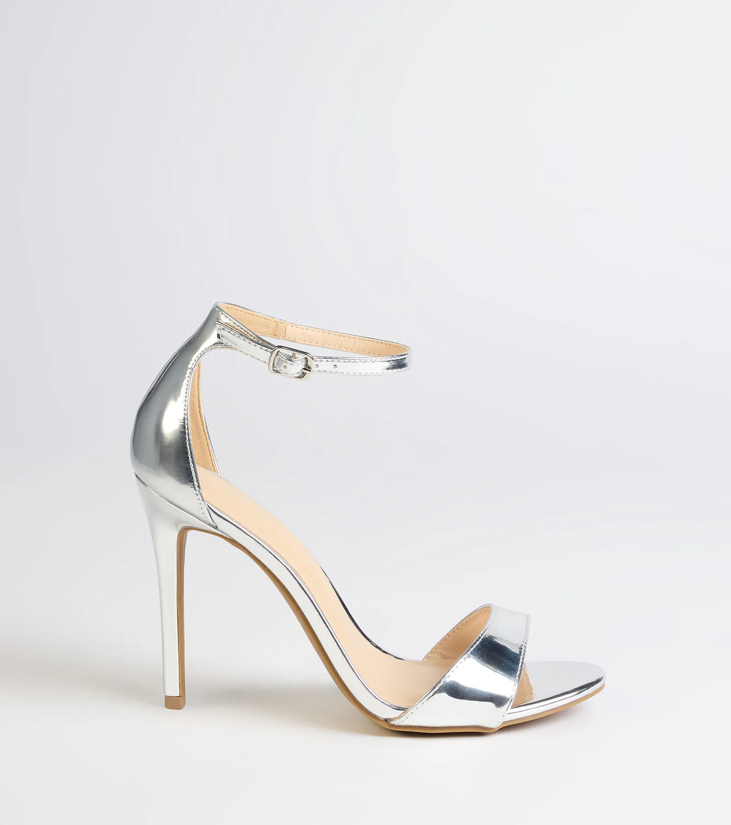 Glam Steps Metallic Stiletto Heels & Windsor