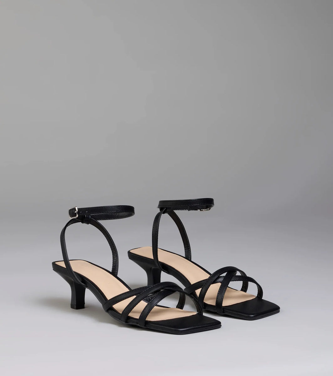 Chic And Ready Strappy Kitten Heels & Windsor