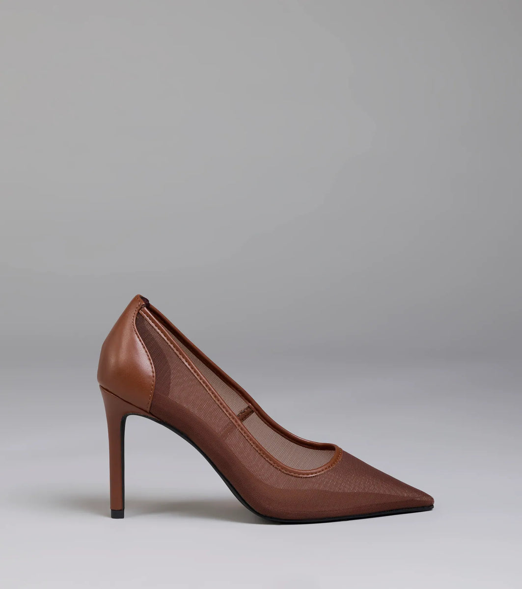 All Pretty Sheer Mesh Stiletto Pumps & Windsor