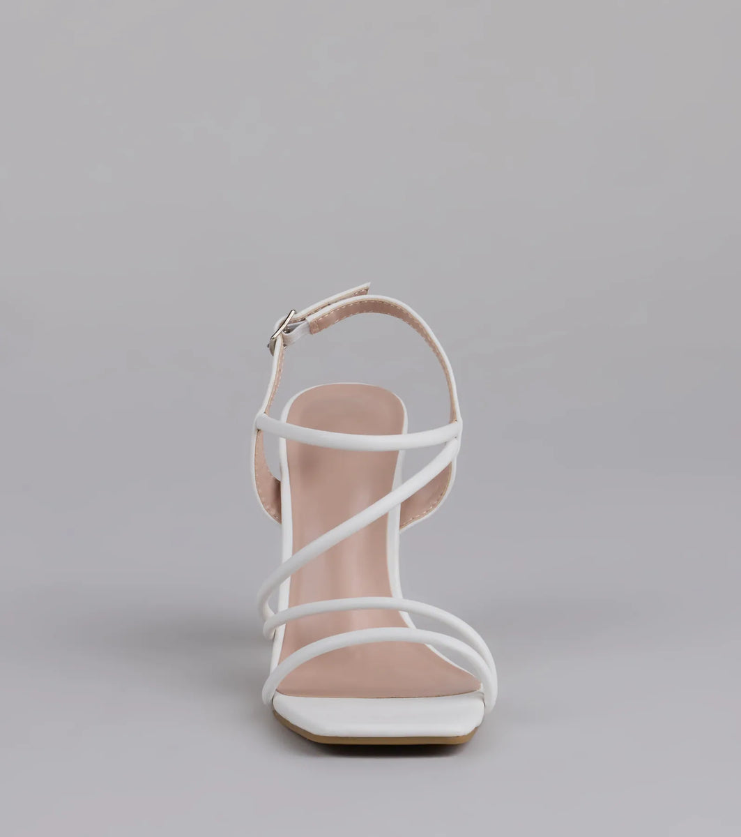 Flirt Mode Activated Strappy Block Heels & Windsor