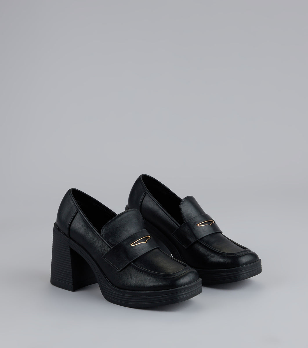 Elevated Chic Platform Loafers & Windsor