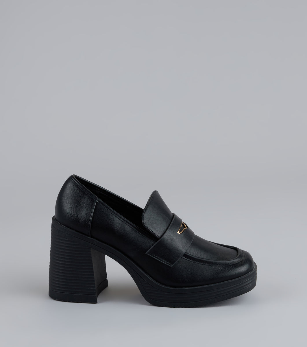 Elevated Chic Platform Loafers & Windsor