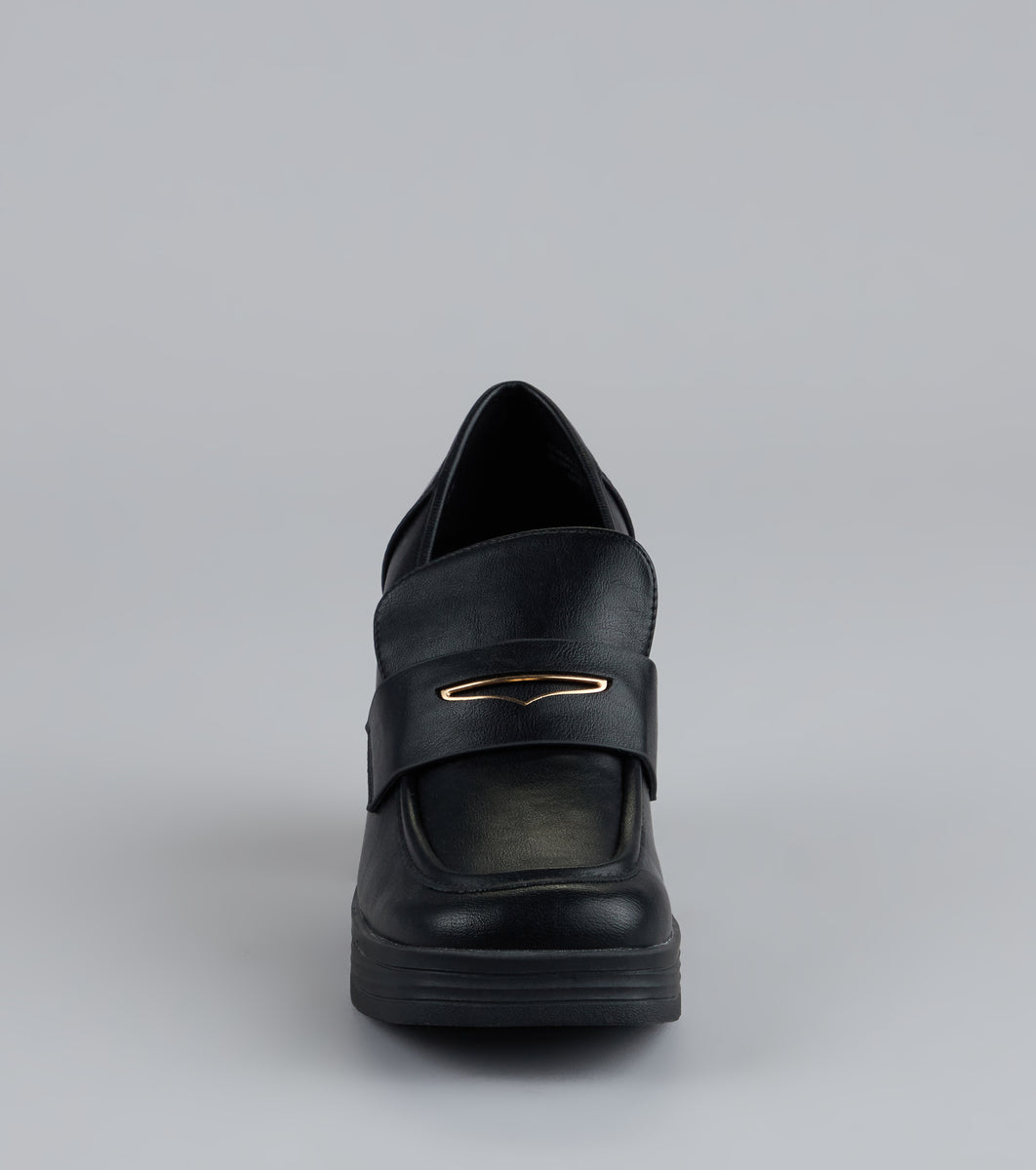 Elevated Chic Platform Loafers & Windsor