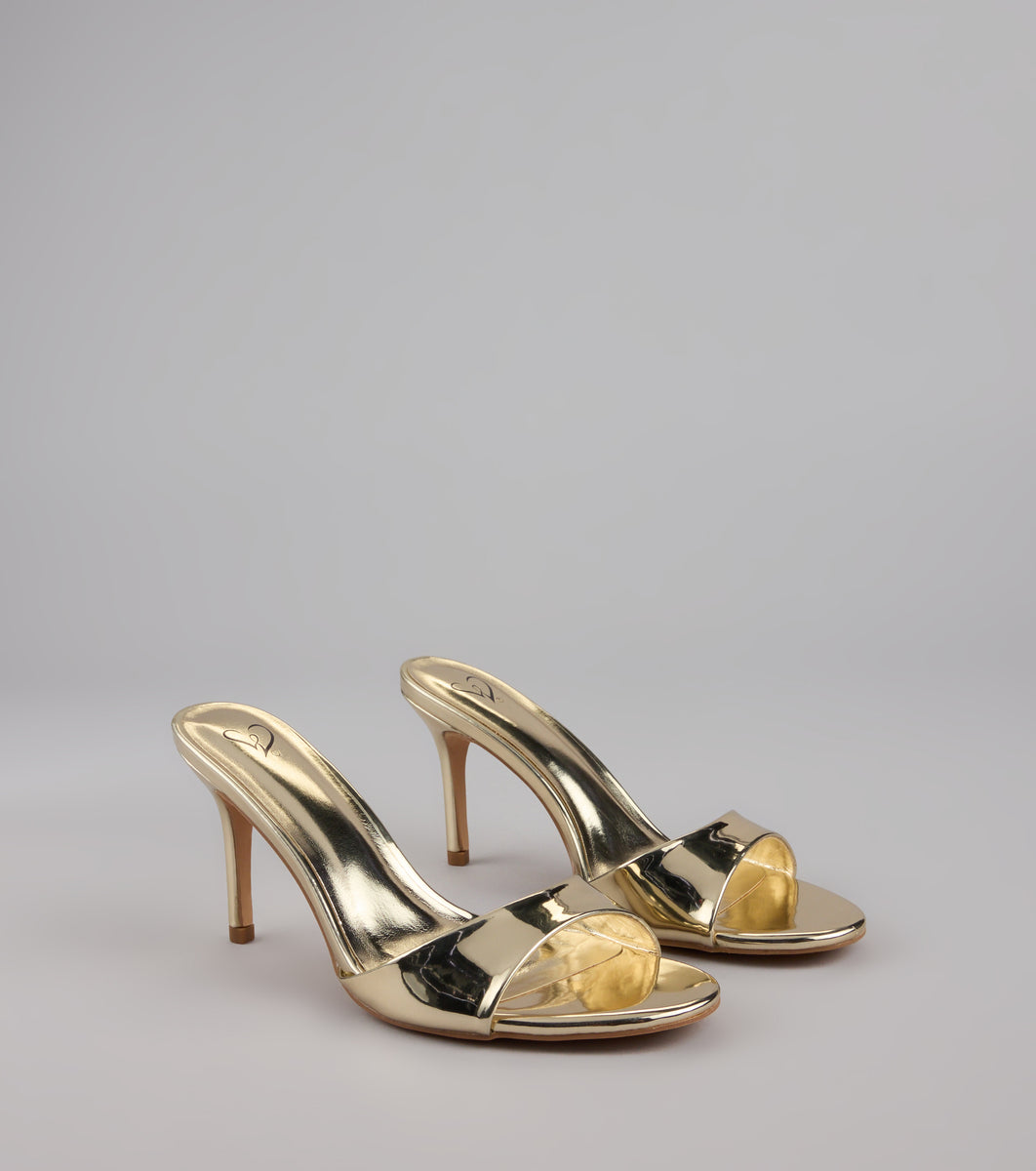 Just Like Magic Metallic Stiletto Heels & Windsor