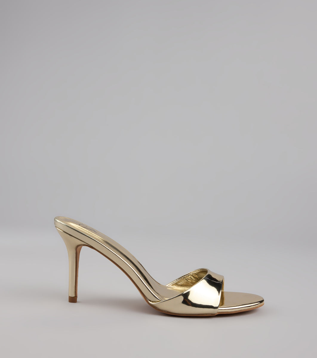 Just Like Magic Metallic Stiletto Heels & Windsor