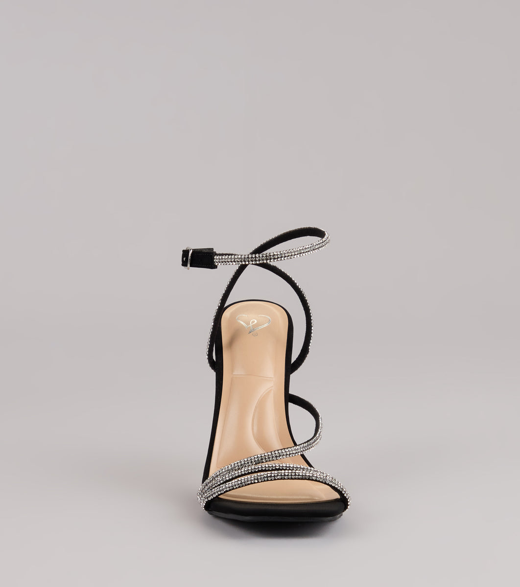 Strut With Glamour Rhinestone Stiletto Heels & Windsor