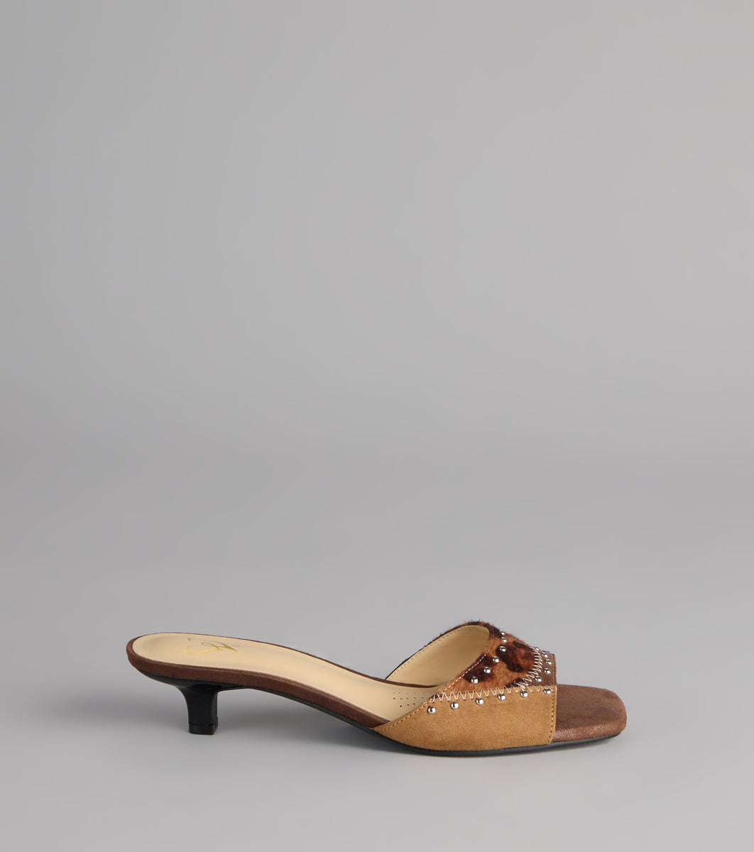 Fierce Step Patchwork Mules & Windsor