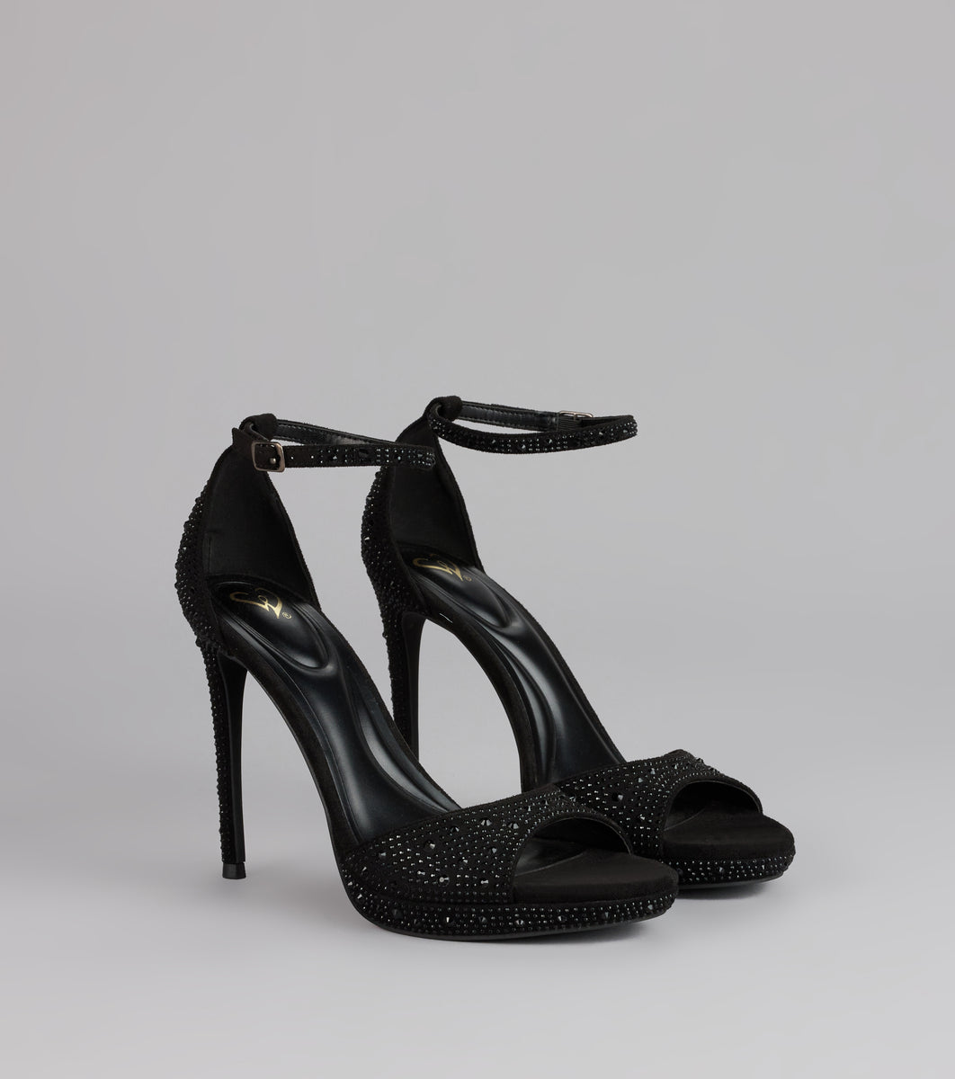 Elevated Intent Rhinestone Stiletto Heels & Windsor