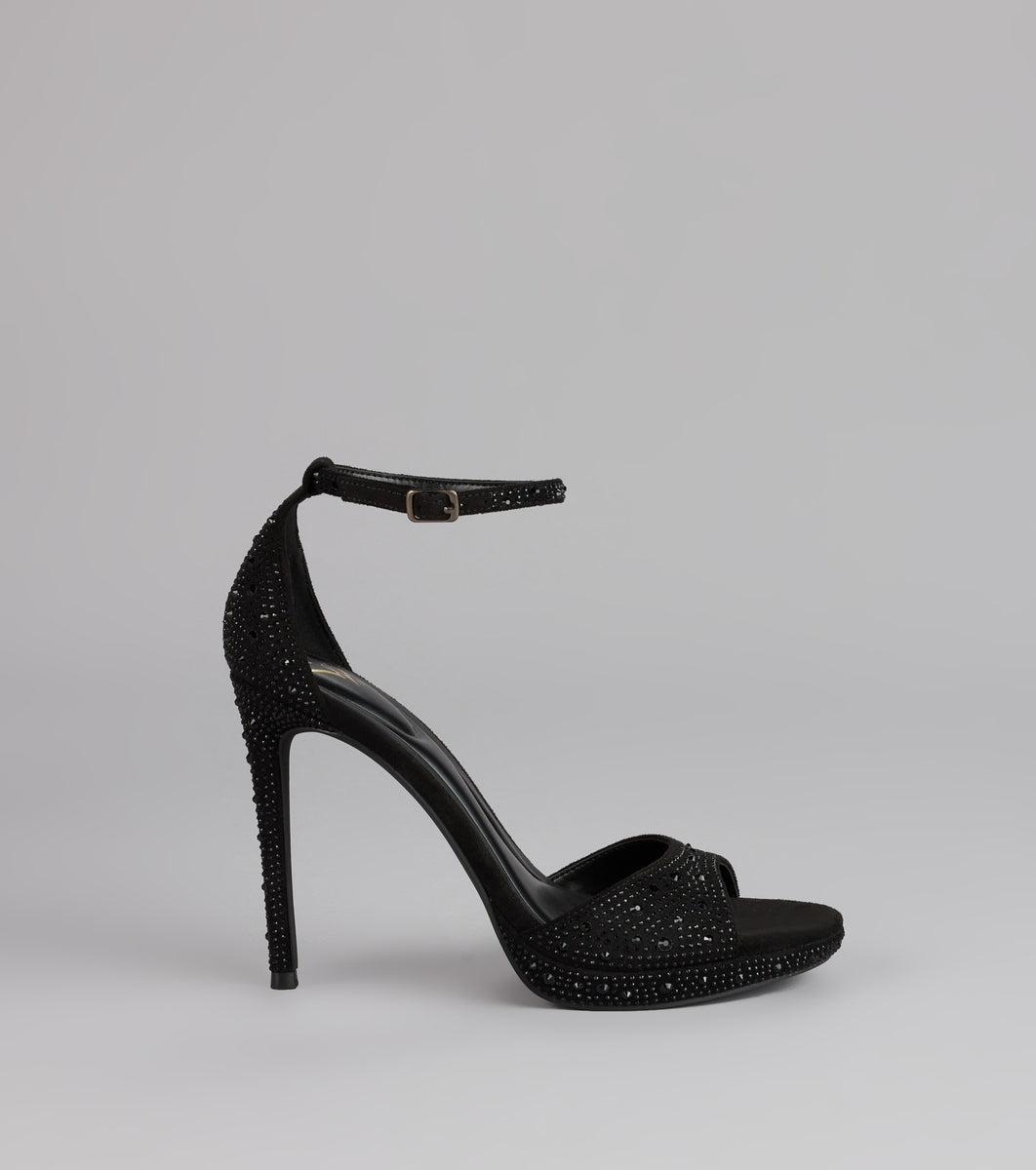 Elevated Intent Rhinestone Stiletto Heels & Windsor