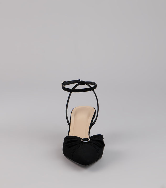 Sweet Point Kitten Bow Heels & Windsor