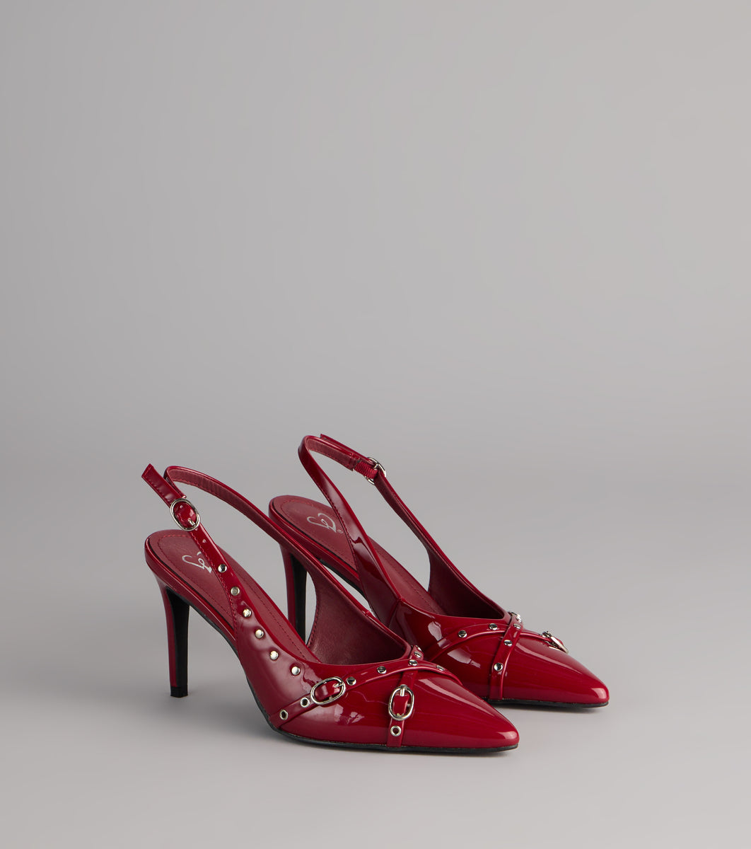 Final Touch Buckle Stiletto Pumps & Windsor