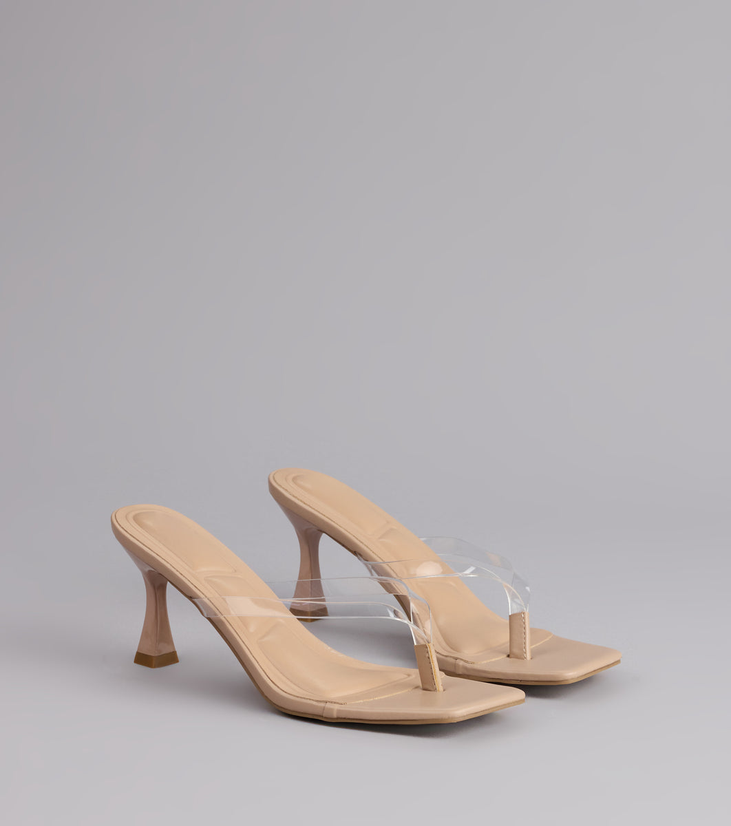 Strut And Stun Thong Mules & Windsor