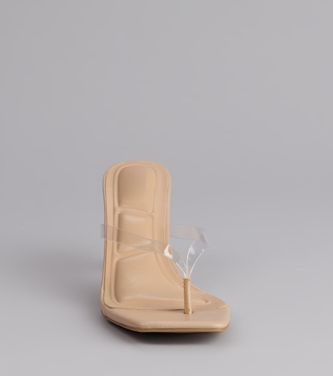 Strut And Stun Thong Mules & Windsor