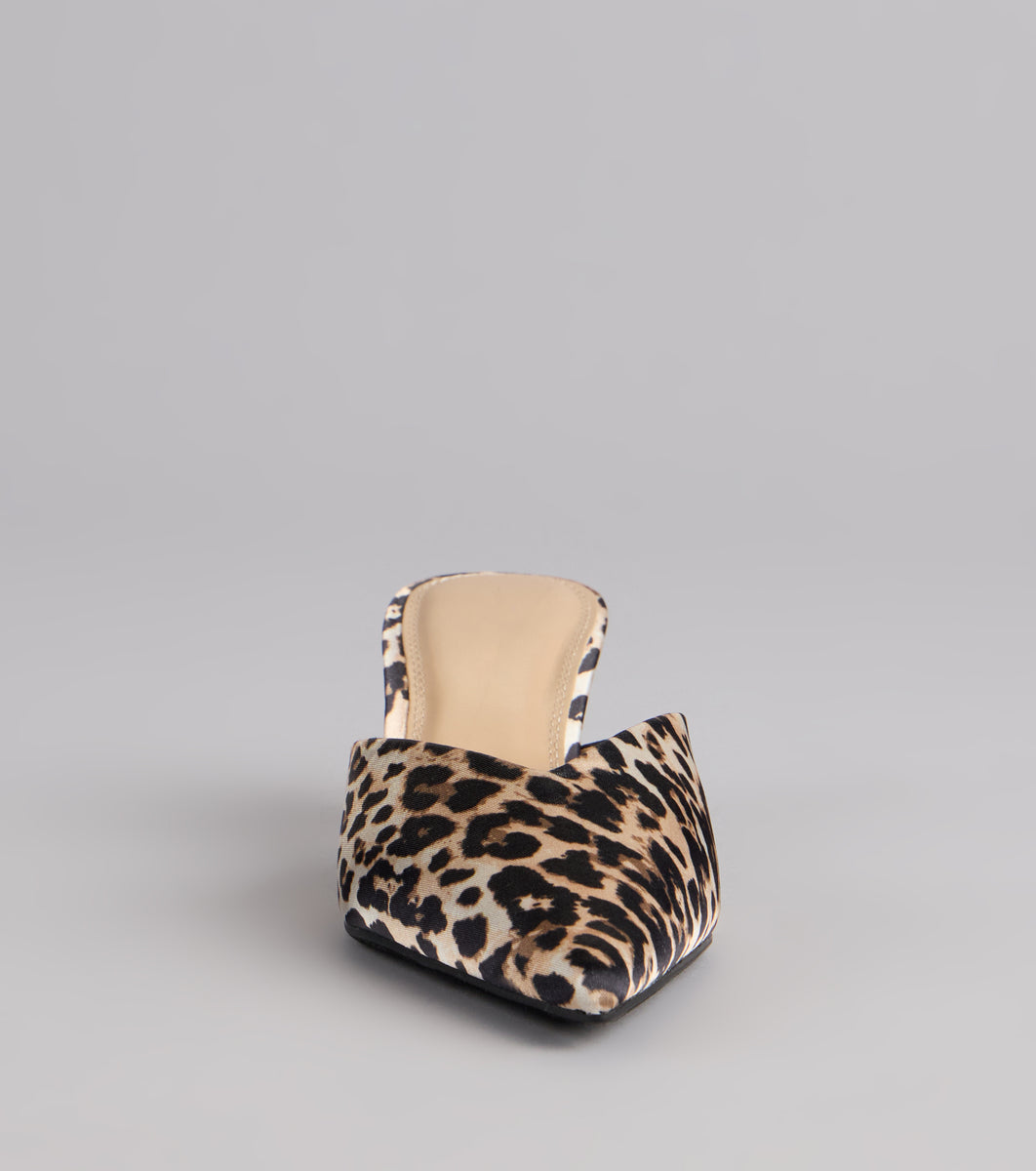 Sassy Steps Leopard Kitten Mules & Windsor
