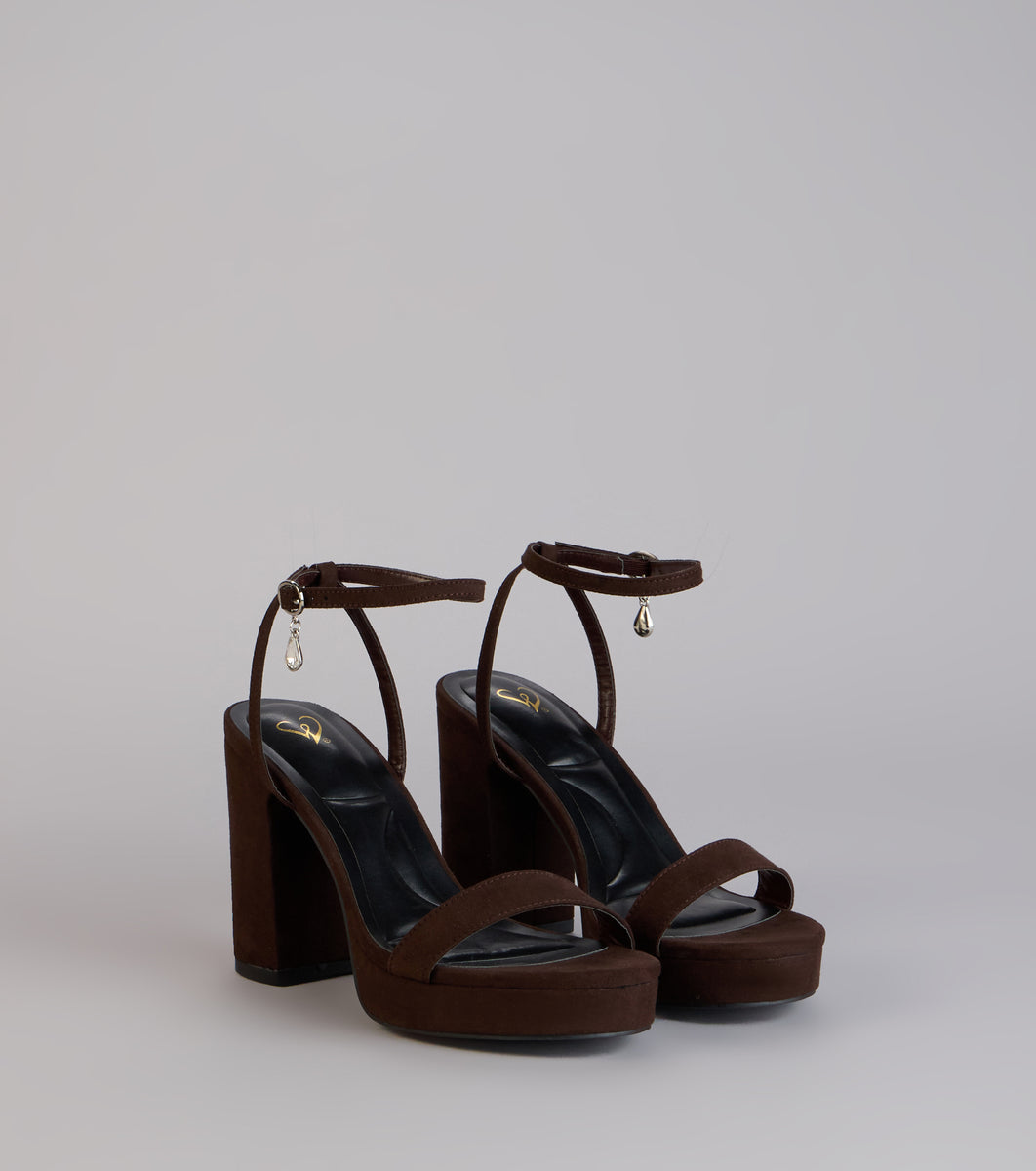 Going Somewhere Platform Suede Heels & Windsor