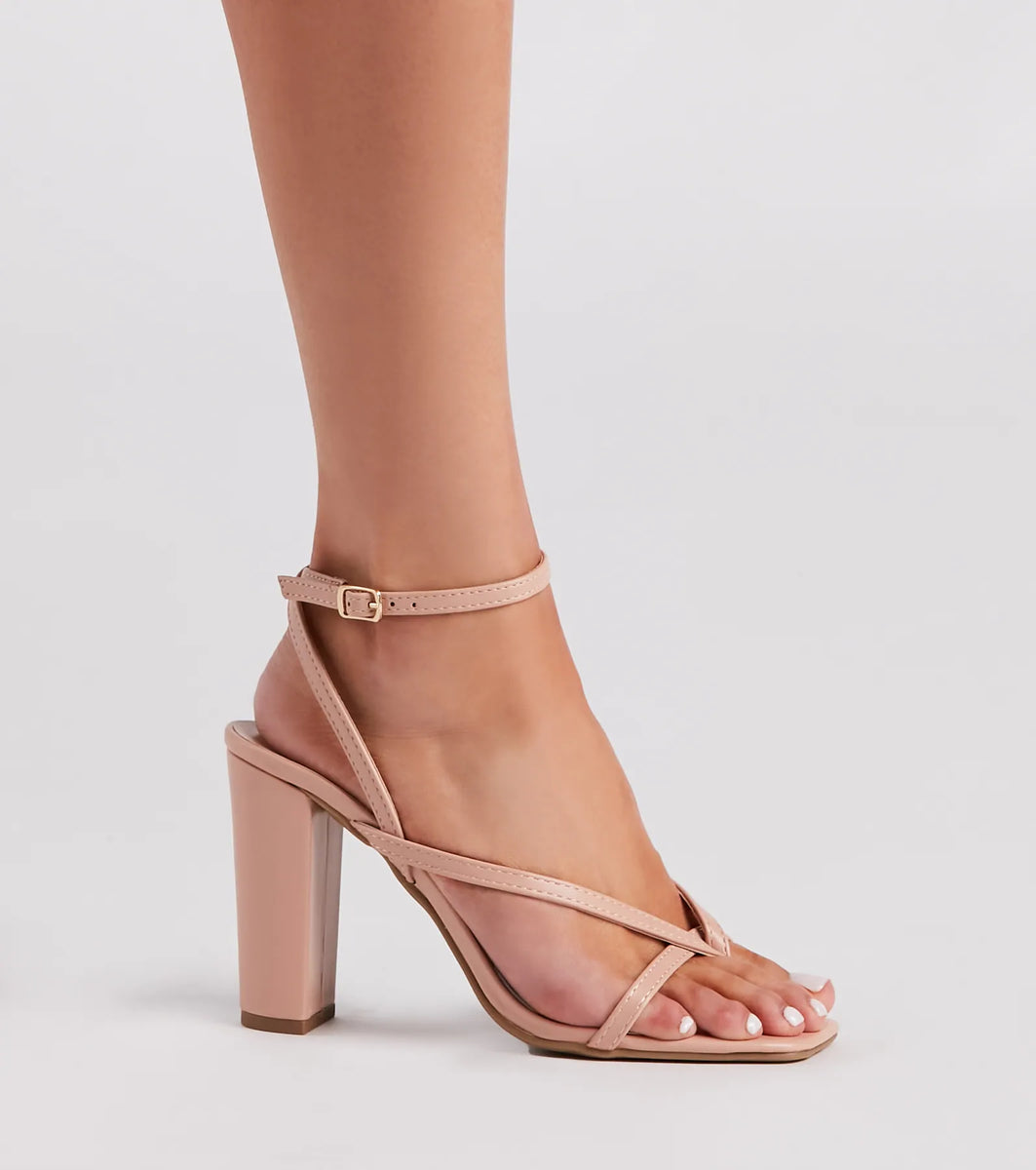 Keep It Eye-Catching Strappy Heels & Windsor