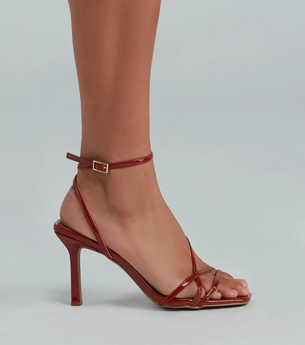 Strut In Confidence Strappy Stiletto Heels & Windsor