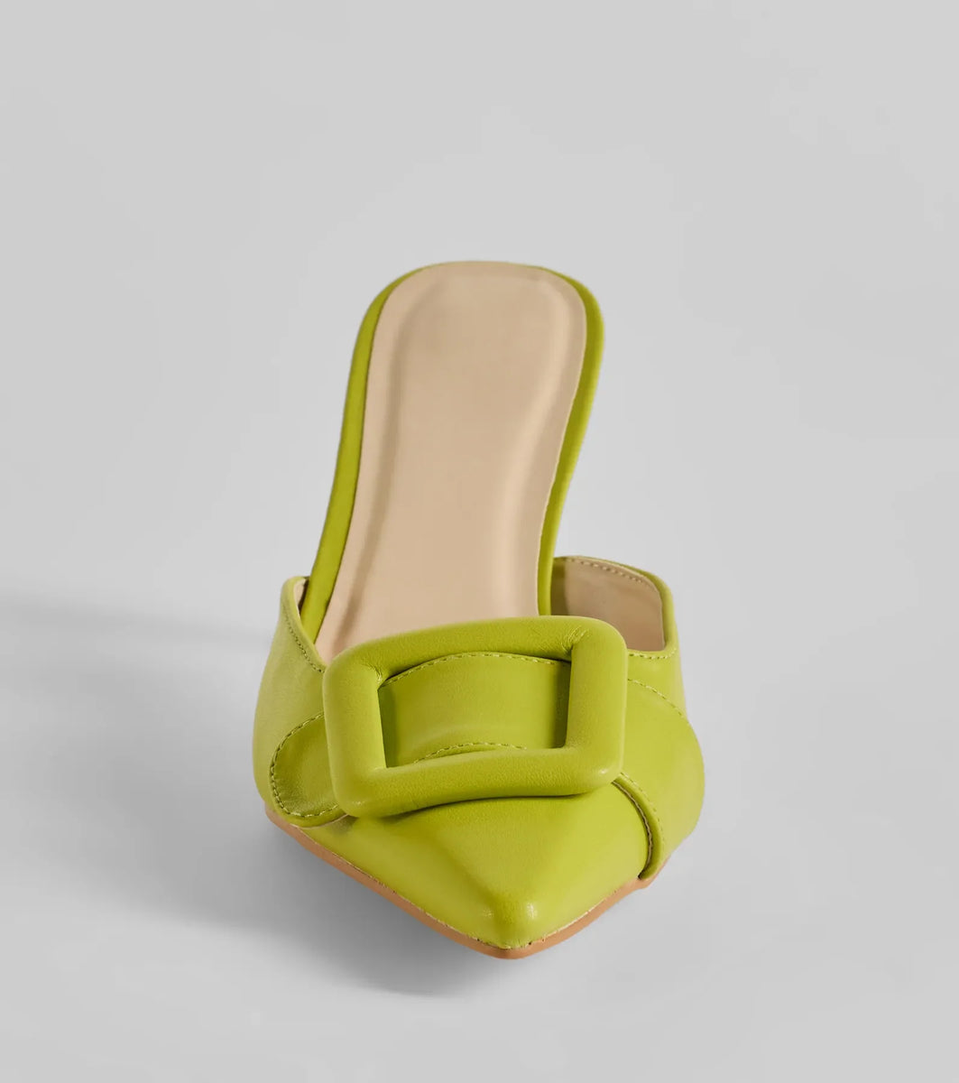 Get To The Point Belt Closed Toe Stiletto Pumps & Windsor