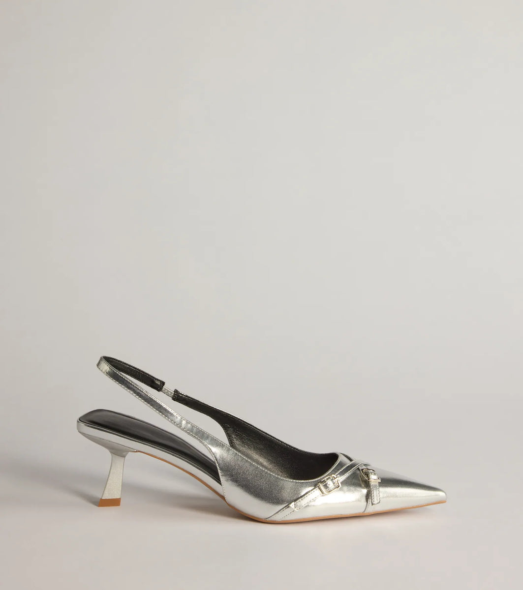 Chic Strut Faux Leather Stiletto Heels & Windsor