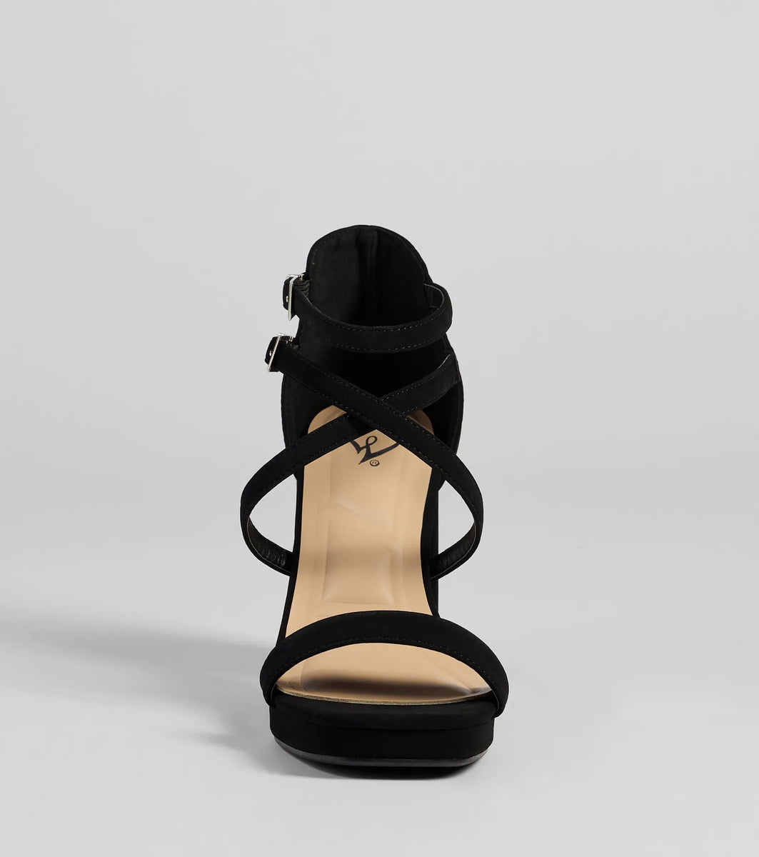 Slay Every Step Strappy Platform Heels & Windsor