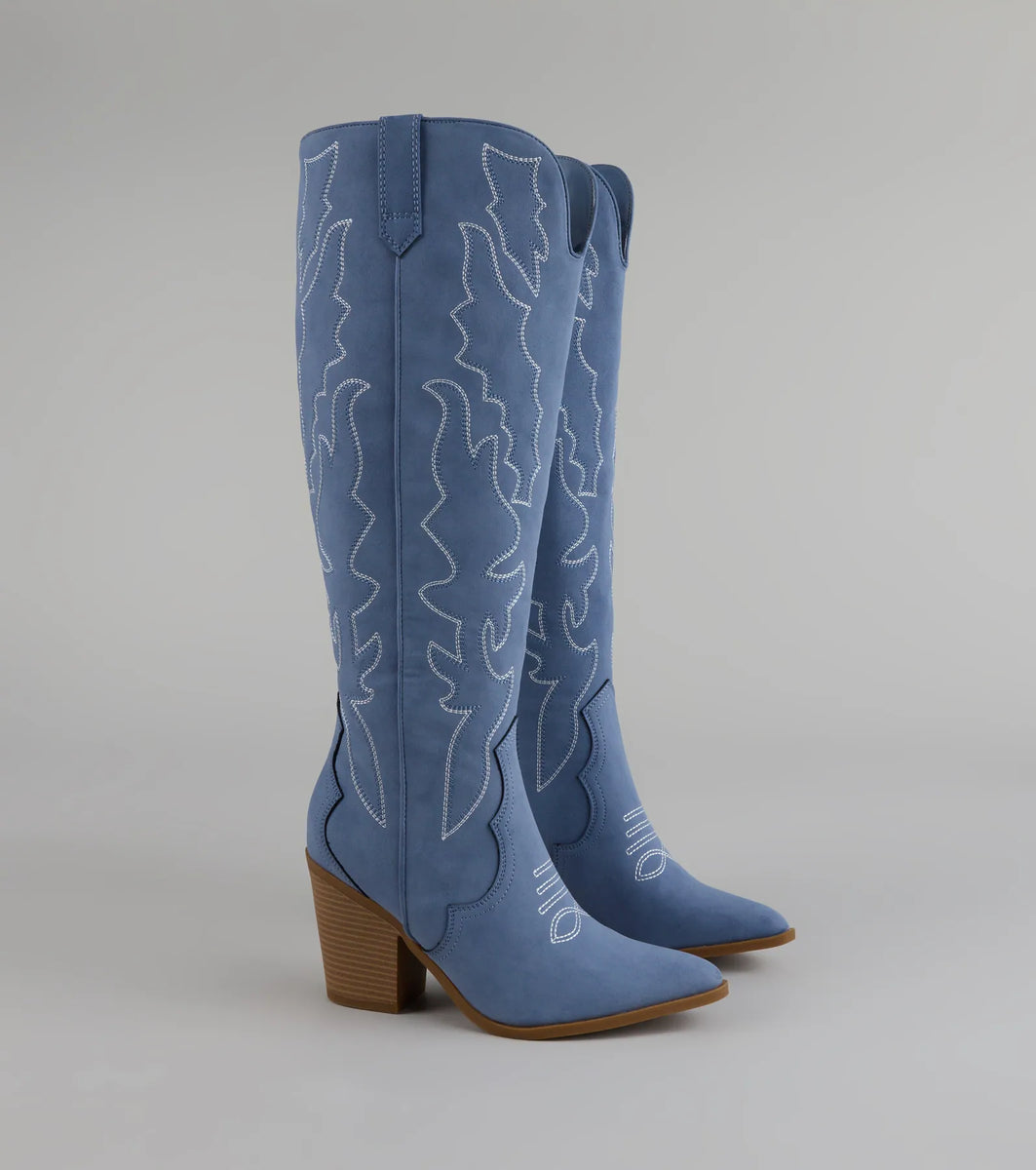Kick Up the Fun Cowboy Knee High Boots & Windsor
