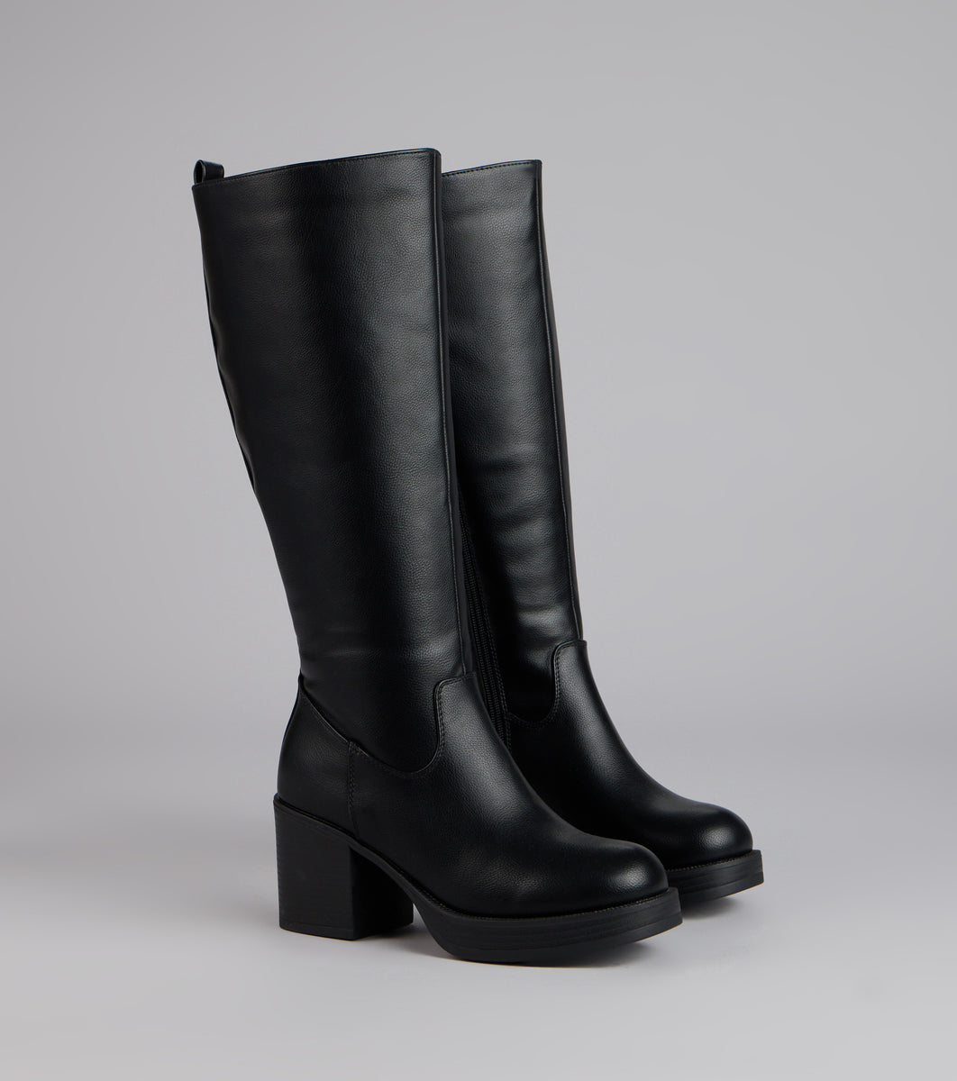 City Edge Wide Calf Platform Boots & Windsor