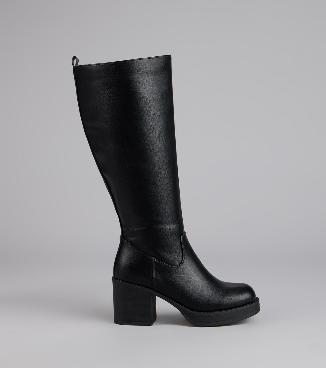 City Edge Wide Calf Platform Boots & Windsor